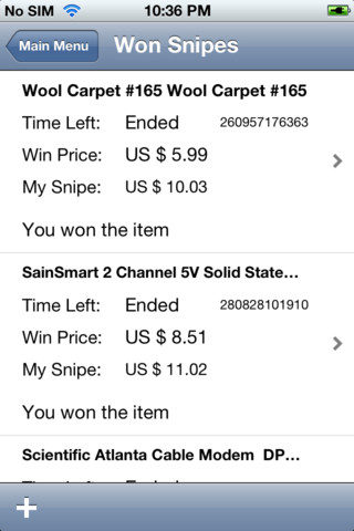 Myibidder Auction Bid Sniper For eBay iPhone/iPad App Review