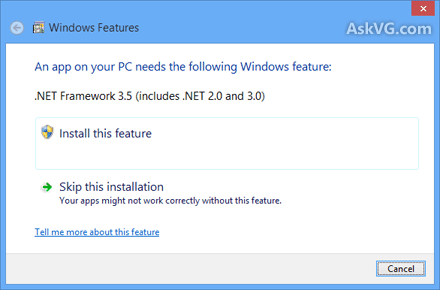 How to Install Microsoft .NET Framework 3.5 Offline in Windows 8 ...