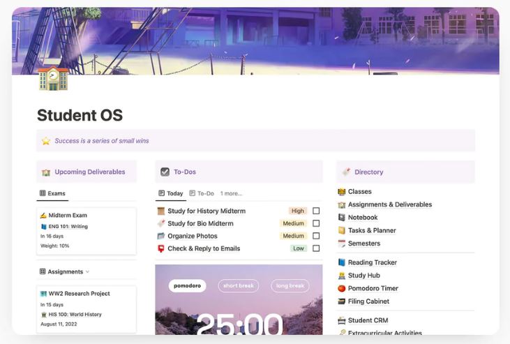 The Best Notion Templates for Students 2023 - Digital Conqueror